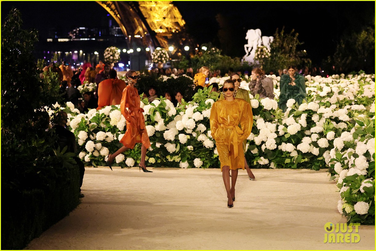 Bella Hadid Walks in Saint Laurent Fashion Show in Paris Weeks After ...