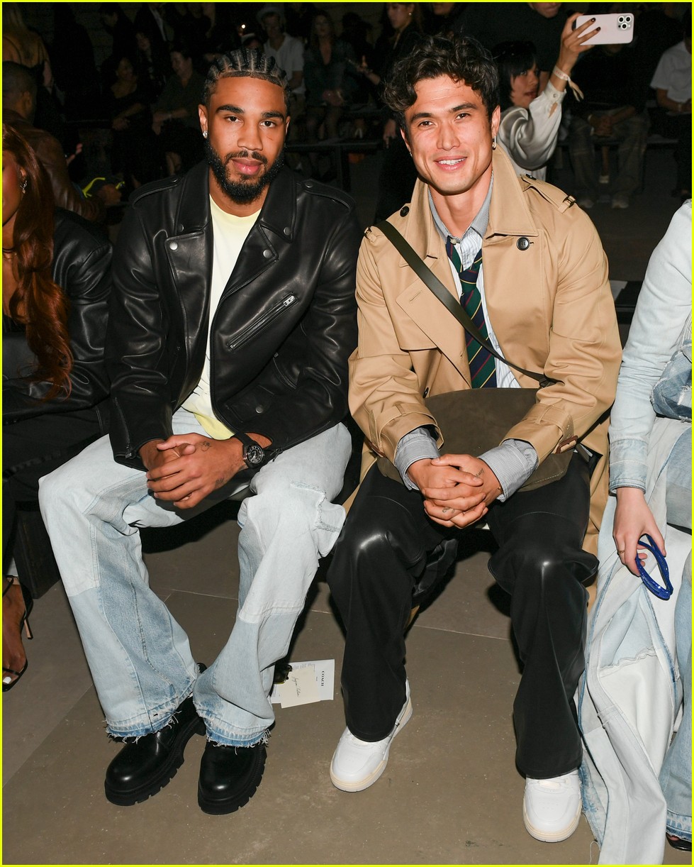 Elle Fanning Goes All Denim for Coach's NYFW Show with Charles Melton ...