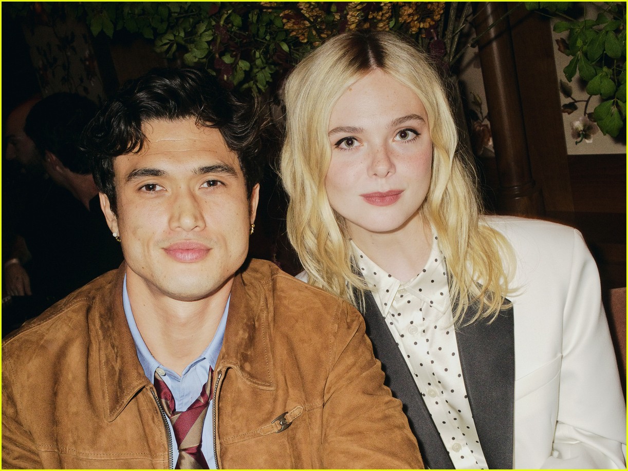 Elle Fanning Goes All Denim for Coach's NYFW Show with Charles Melton ...