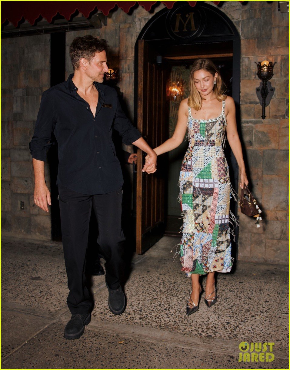 Gigi Hadid & Bradley Cooper Hold Hands as They Celebrate Her New Vogue ...