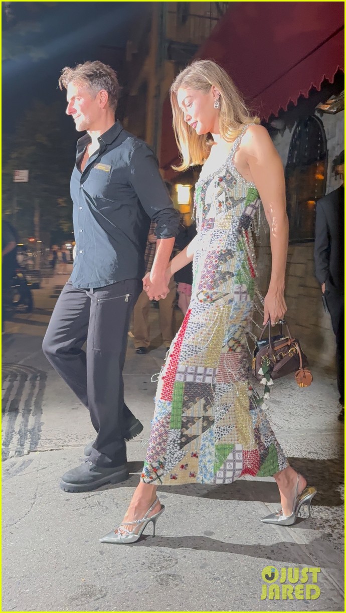 Gigi Hadid & Bradley Cooper Hold Hands as They Celebrate Her New Vogue ...
