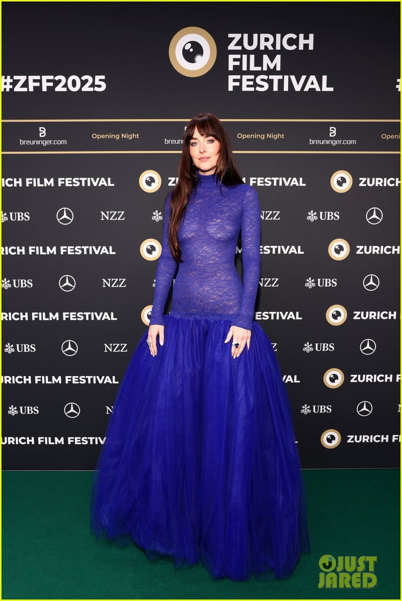 Dakota Johnson Continues Her Sheer Dress Trend with Gorgeous Gucci Gown at Zurich Film Festival ...