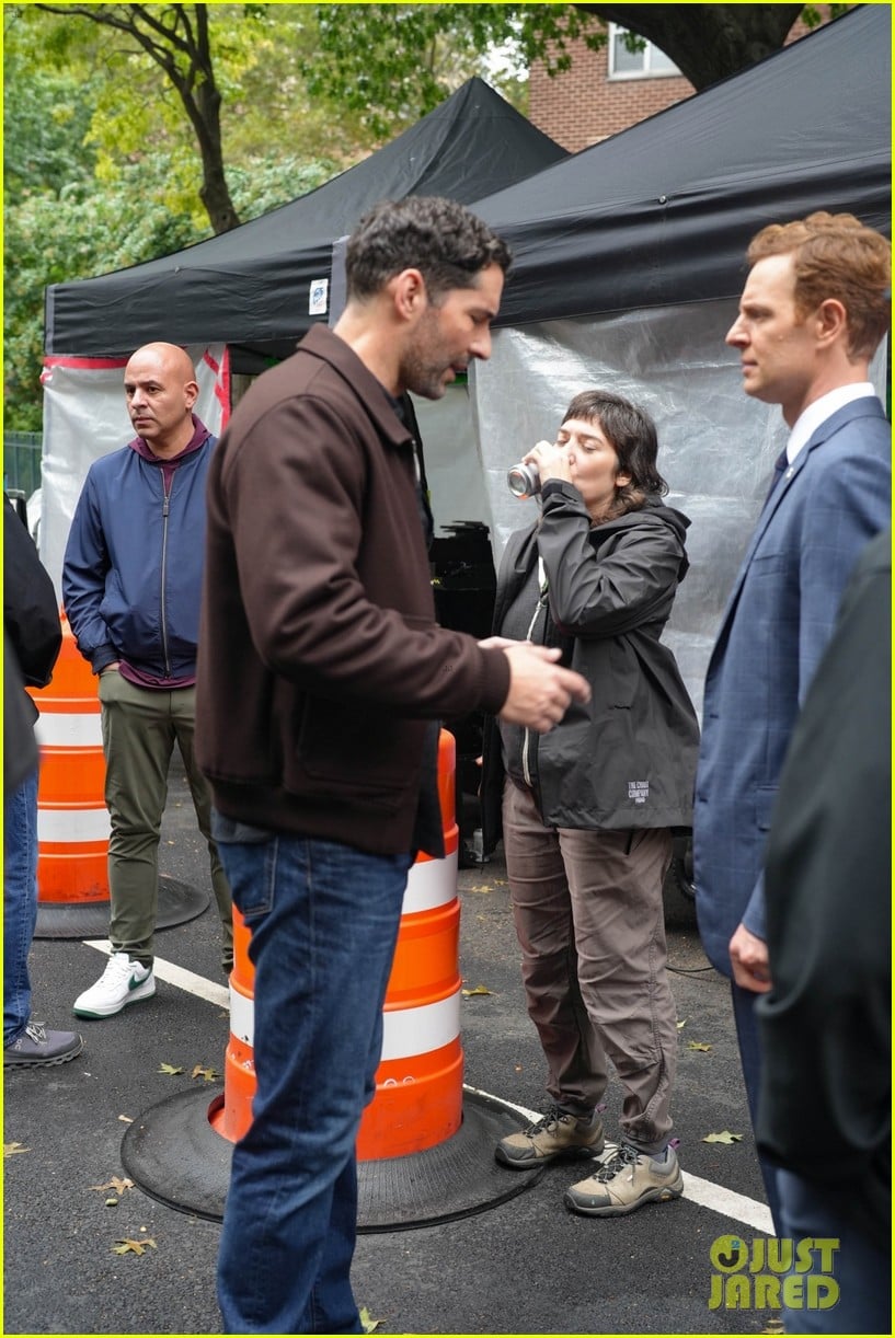 Tom Ellis & Nick Gehlfuss Film New CBS Series 'CIA' in NYC: Photo ...