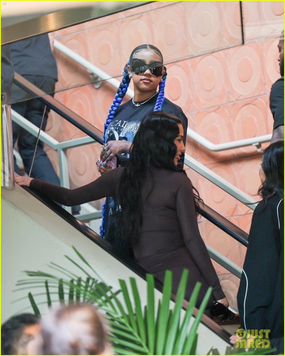 Kim Kardashian Joined by Daughter North West at NikeSKIMS Launch Event ...