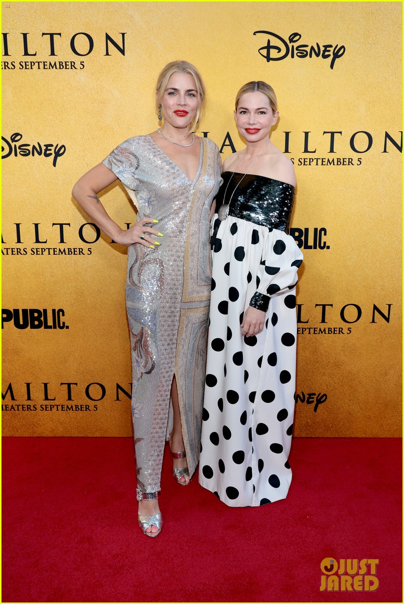 Michelle Williams Brings BFF Busy Philipps to Support Husband Thomas Kail at 'Hamilton' Movie ...