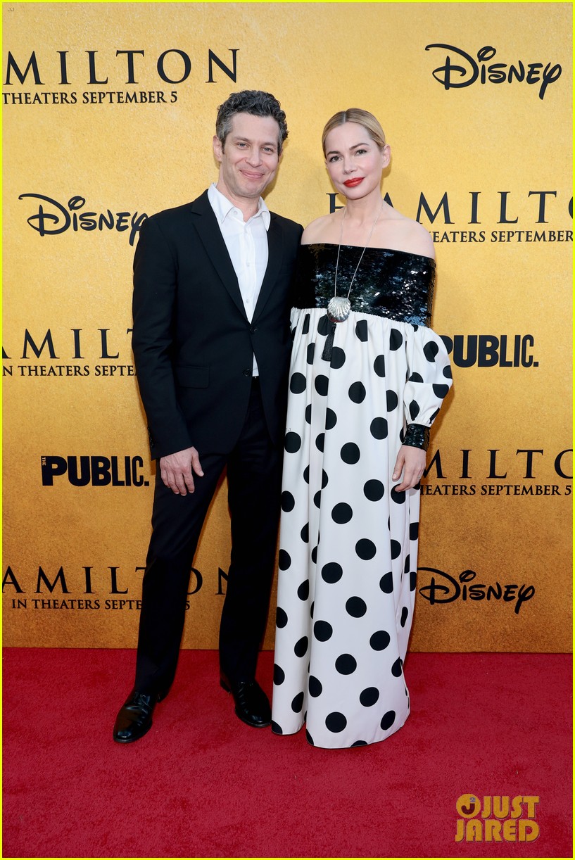 Michelle Williams Brings BFF Busy Philipps to Support Husband Thomas Kail at 'Hamilton' Movie ...