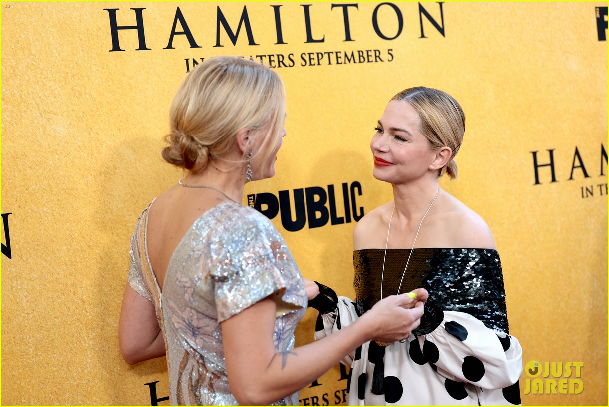Michelle Williams Brings BFF Busy Philipps to Support Husband Thomas Kail at 'Hamilton' Movie ...