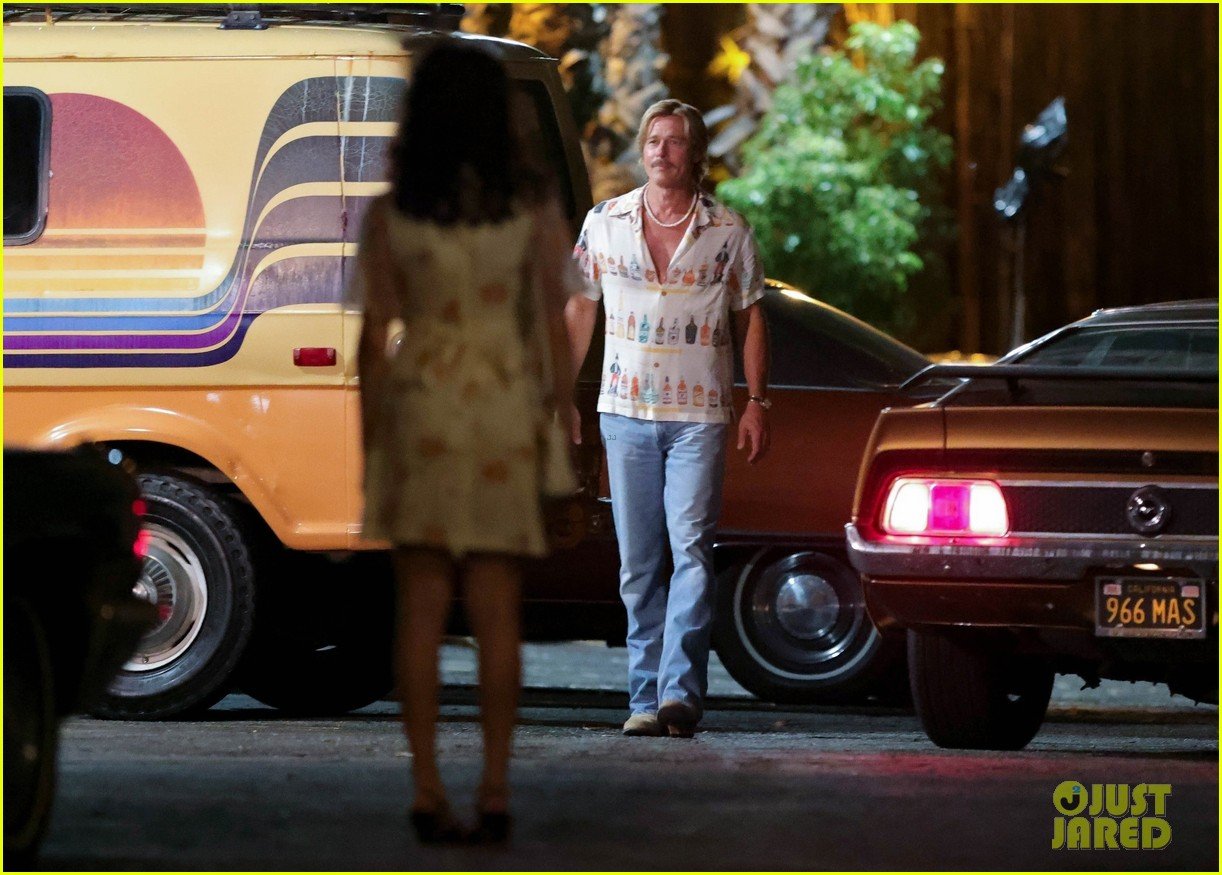 Brad Pitt Films Late-Night 'The Adventures of Cliff Booth' Scenes with ...