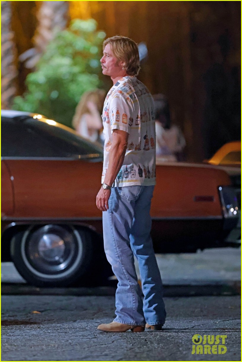 Brad Pitt Films Late-Night 'The Adventures of Cliff Booth' Scenes with ...