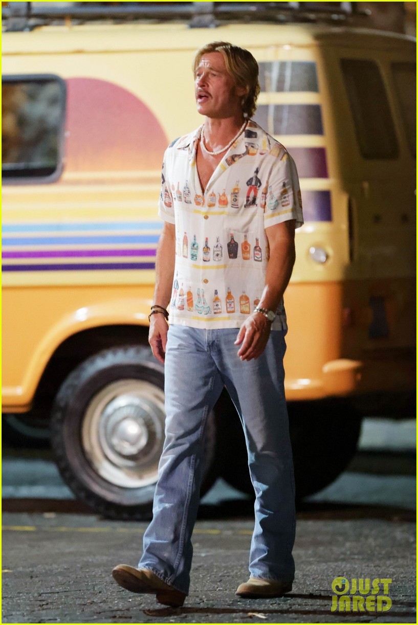 Brad Pitt Films Late-Night 'The Adventures of Cliff Booth' Scenes with ...