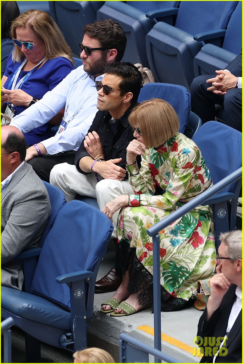 Rami Malek Hangs Out with Anna Wintour & Jeremy Allen White at U.S ...