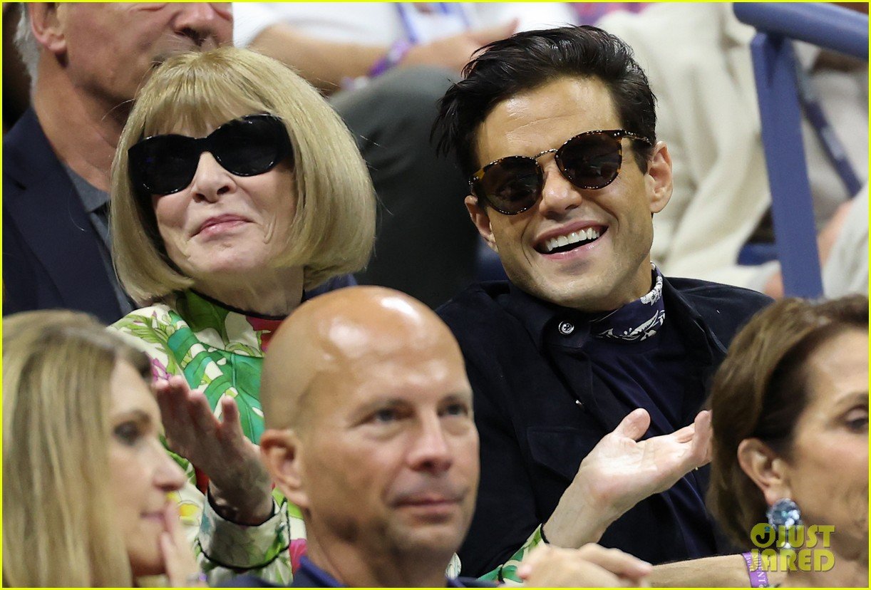 Rami Malek Hangs Out with Anna Wintour & Jeremy Allen White at U.S ...