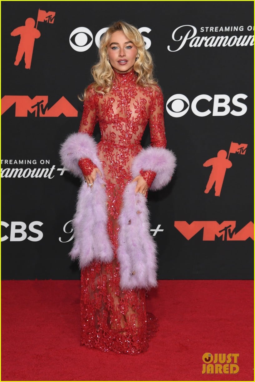 Sabrina Carpenter Is Red Hot in Sheer Dress on MTV VMAs 2025 Red Carpet!: Photo 5198730 | Photos ...