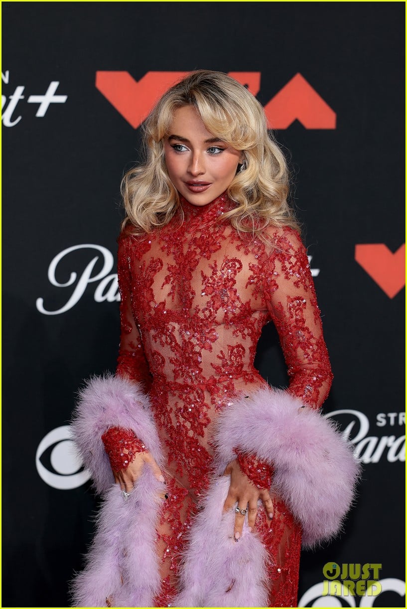 Sabrina Carpenter Is Red Hot in Sheer Dress on MTV VMAs 2025 Red Carpet!: Photo 5198747 | Photos ...