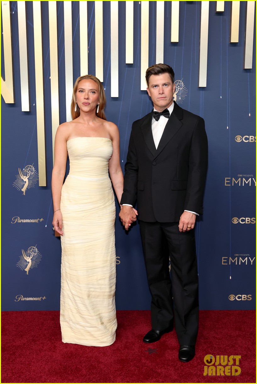 Scarlett Johansson & Husband Colin Jost Make One Stylish Couple at Emmys 2025: Photo 5202977 ...