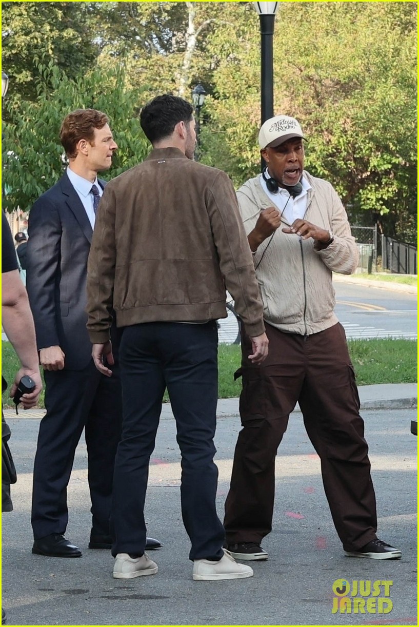 Tom Ellis & Nick Gehlfuss Film 'CIA' Scenes With an Ice Cream Truck for ...