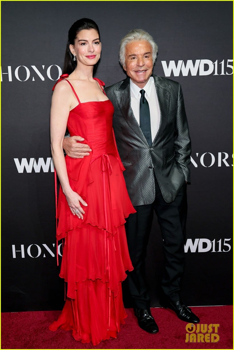 Anne Hathaway & Husband Adam Shulman Make Rare Red Carpet Appearance at ...