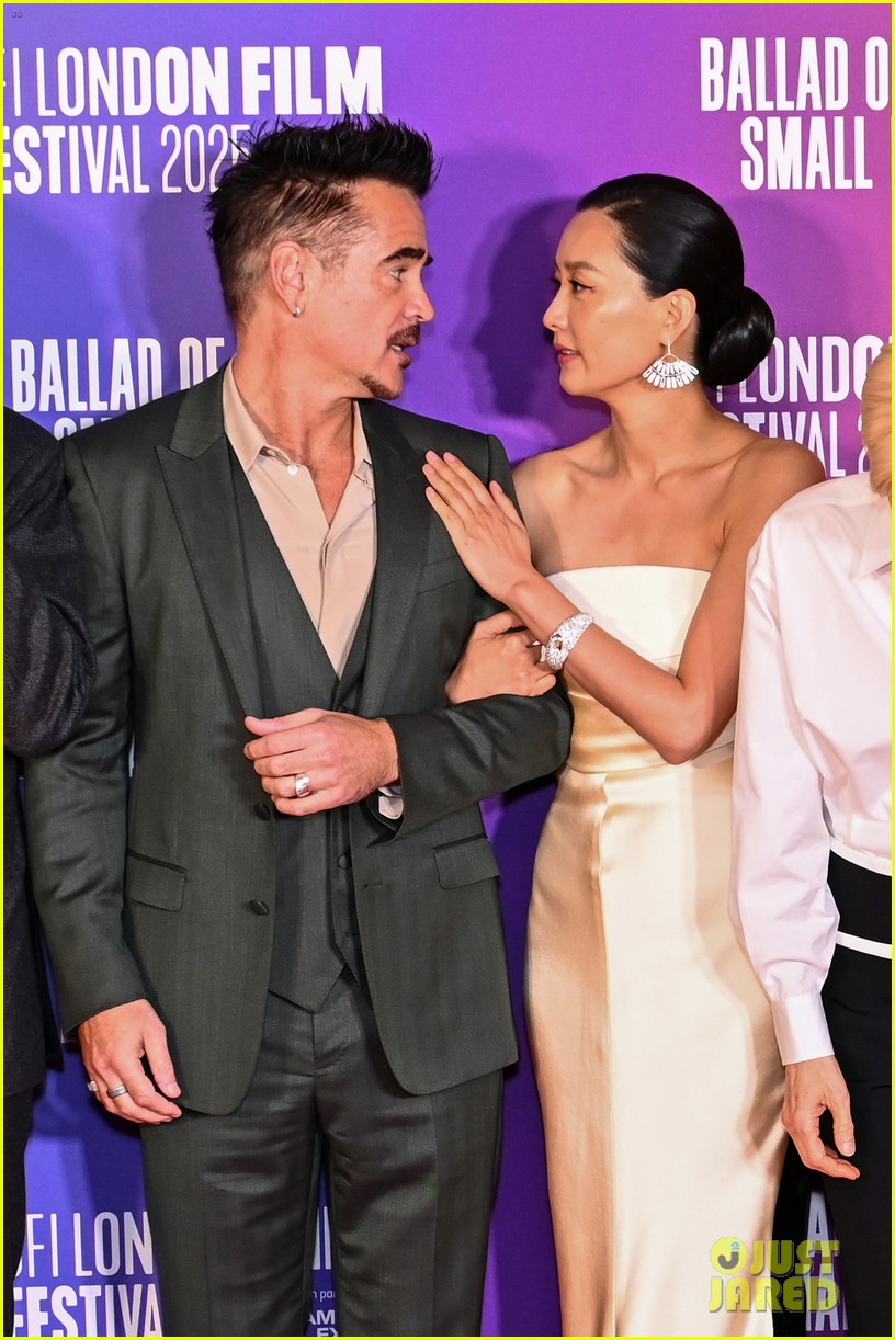 Colin Farrell Holds Hands with Fala Chen & Tilda Swinton at 'Ballad of a Small Player' Premiere ...