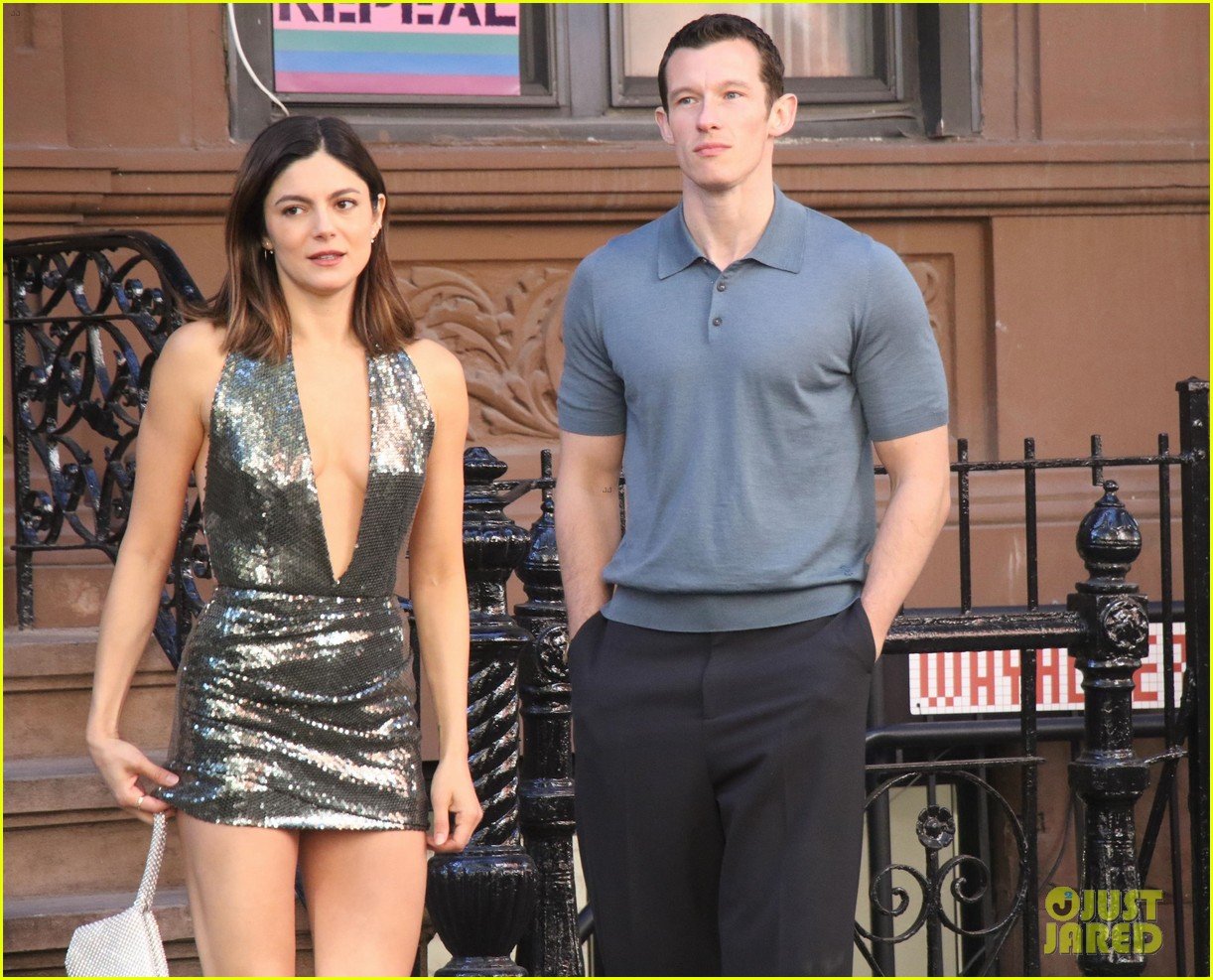 Monica Barbaro Wears Sequined Mini-Dress to Film 'One Night Only' Rom ...