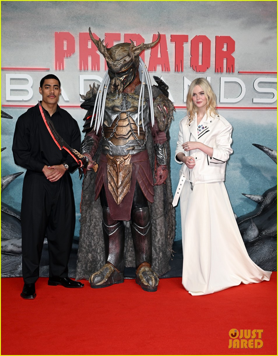 Elle Fanning Joins Co-Star Dimitrius Schuster-Koloamatangi at 'Predator ...
