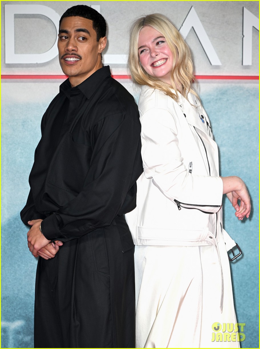 Elle Fanning Joins Co-Star Dimitrius Schuster-Koloamatangi at 'Predator ...