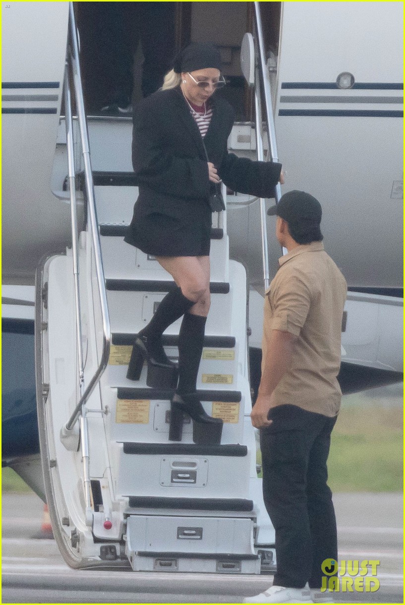 Lady Gaga & Fiancé Michael Polansky Arrive in Milan Ahead of 'Mayhem ...