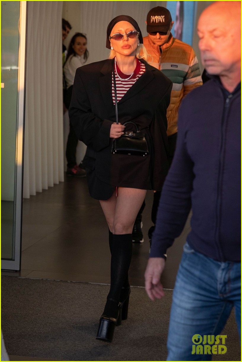 Lady Gaga & Fiancé Michael Polansky Arrive in Milan Ahead of 'Mayhem ...