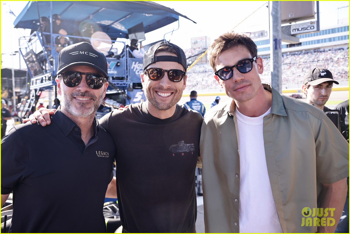 Glen Powell Serves as Grand Marshall at NASCAR Race In Las Vegas Before ...
