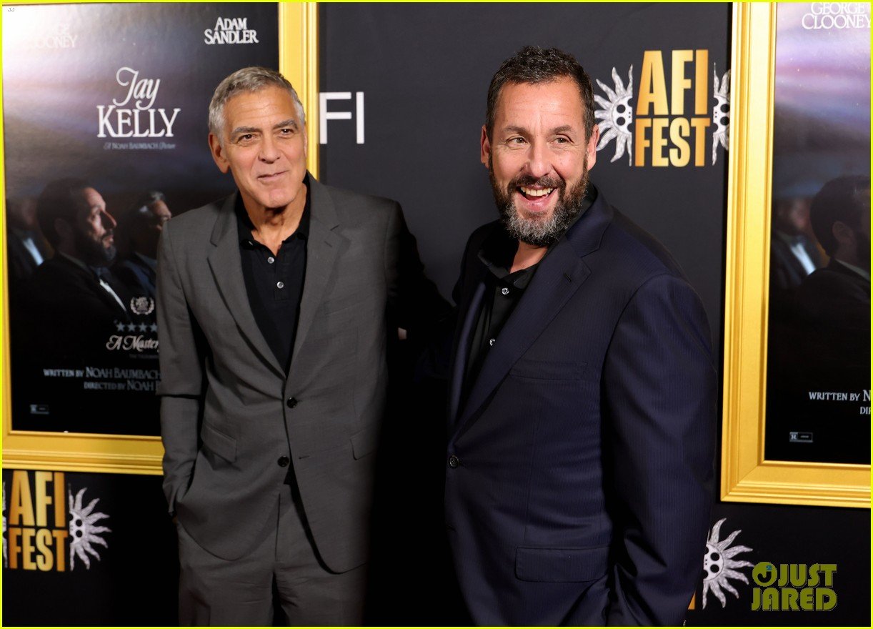 George Clooney & Adam Sandler Buddy Up at AFI Fest 2025 Premiere of ...