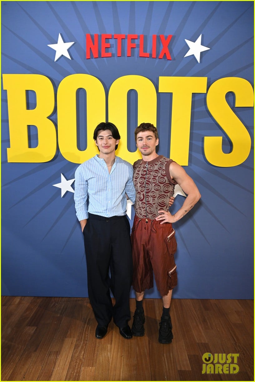 Miles Heizer & Angus O'Brien Put Arms On Display at 'Boots' Celebration: Photo 5212054 | Photos ...