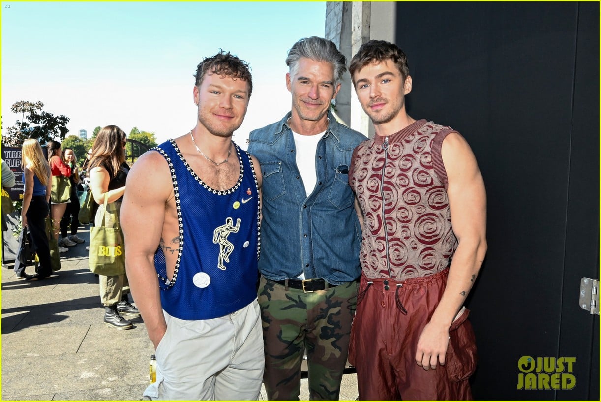 Miles Heizer & Angus O'Brien Put Arms On Display at 'Boots' Celebration ...