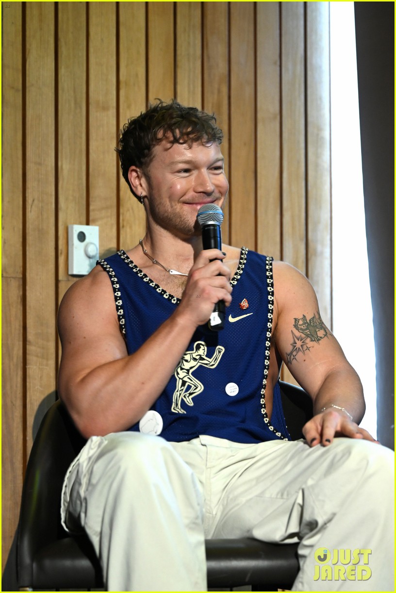 Miles Heizer & Angus O'Brien Put Arms On Display at 'Boots' Celebration ...