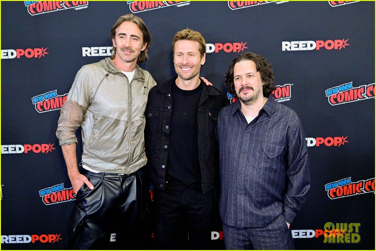 Glen Powell & Lee Pace Promote 'The Running Man' at NYCC With Director ...