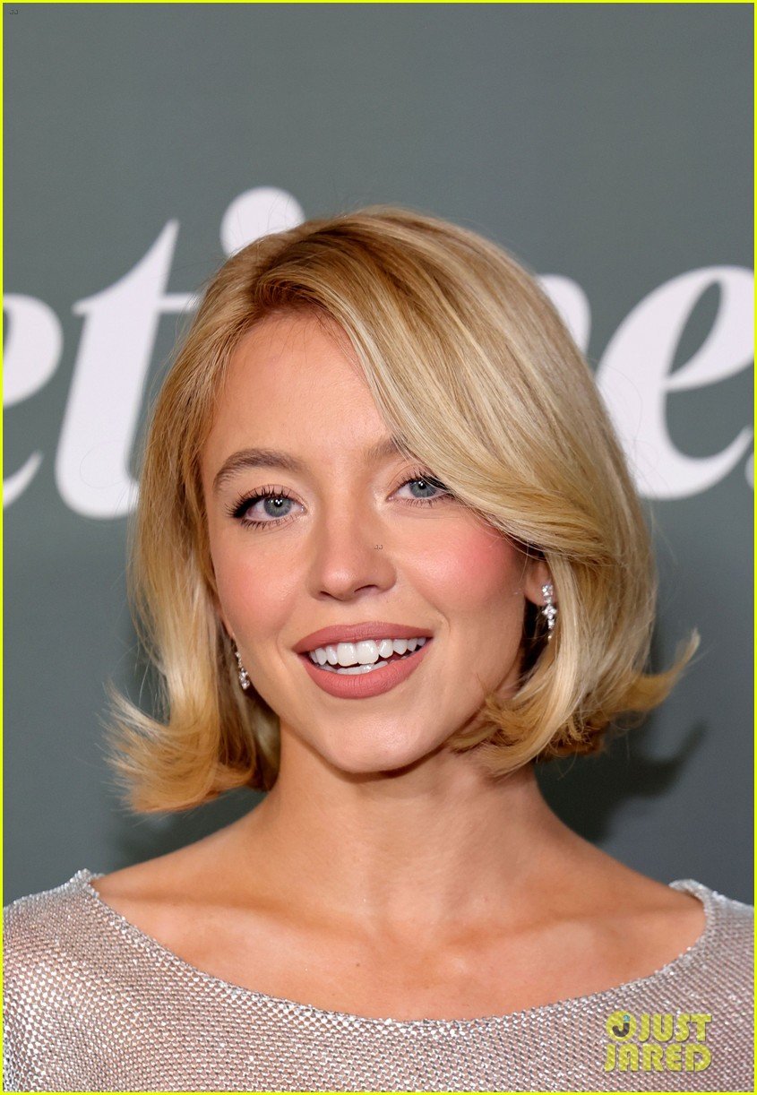 Sydney Sweeney Leaves Little to the Imagination in Silver Sheer Dress ...