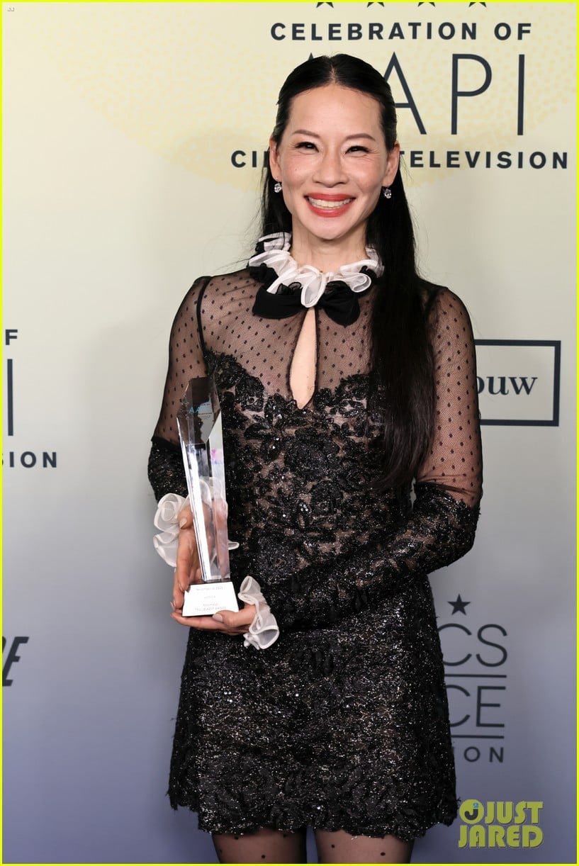 Dwayne Johnson Presents Lucy Liu With the Trailblazer Award at the Critics' Choice Association's ...
