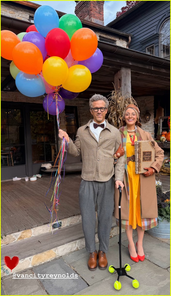 Ryan Reynolds & Blake Lively Dressed as 'Up' Couple Carl & Eddie for ...