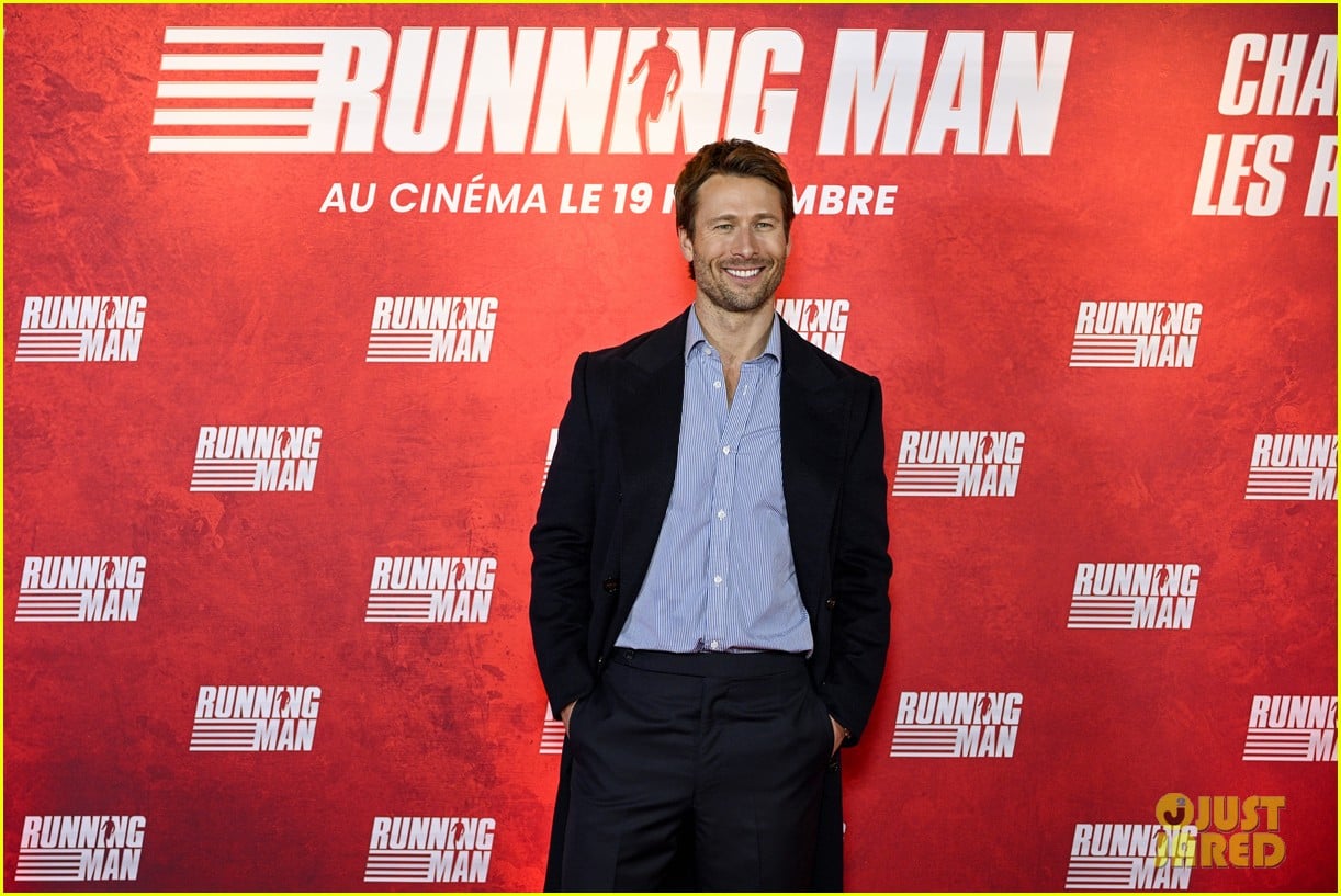 Glen Powell Looks Handsome at 'The Running Man' Screening in Paris ...