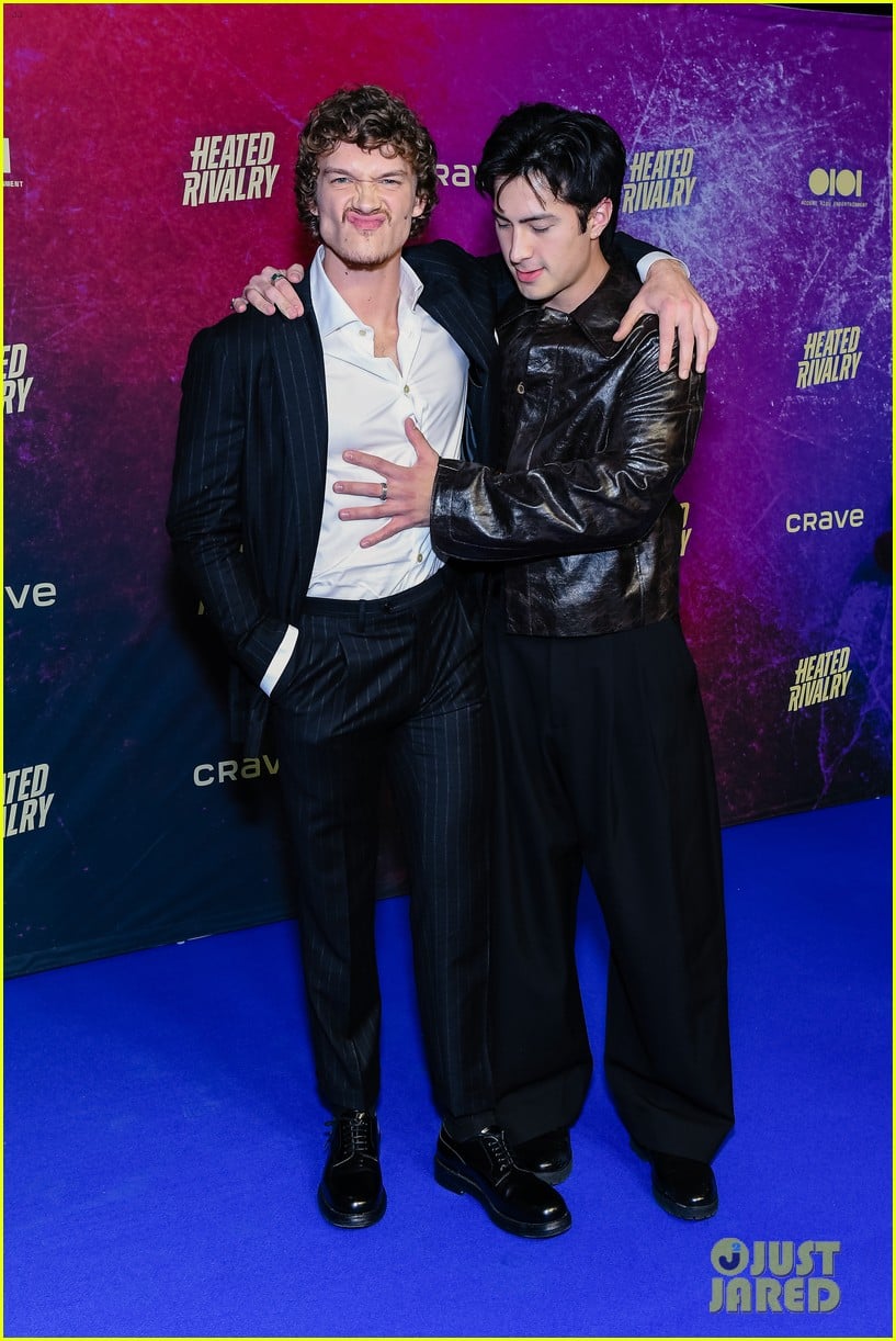 'Heated Rivalry' Actors Connor Storrie & Hudson Williams Hit the Red ...