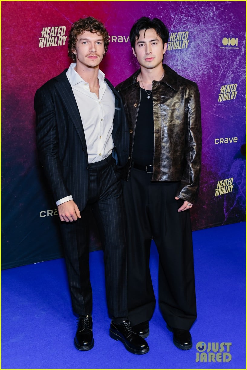 'Heated Rivalry' Actors Connor Storrie & Hudson Williams Hit the Red ...