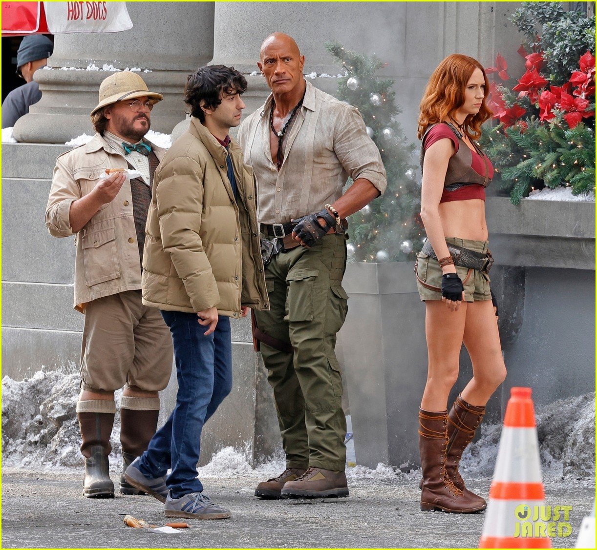 Dwayne Johnson, Jack Black, & More Get to Work Filming 'Jumanji 4' in ...