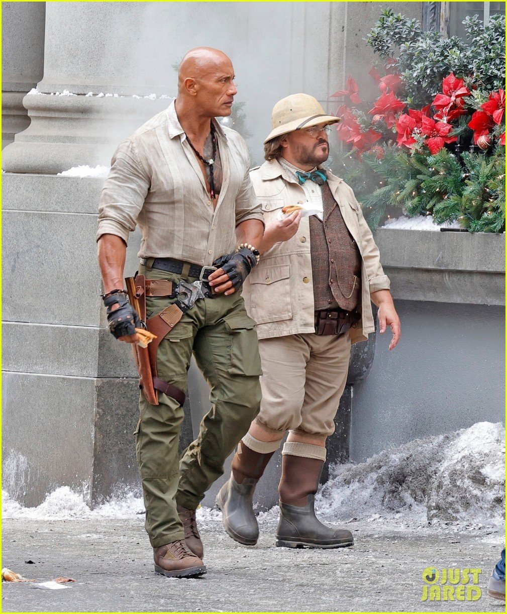 Dwayne Johnson, Jack Black, & More Get to Work Filming 'Jumanji 4' in ...