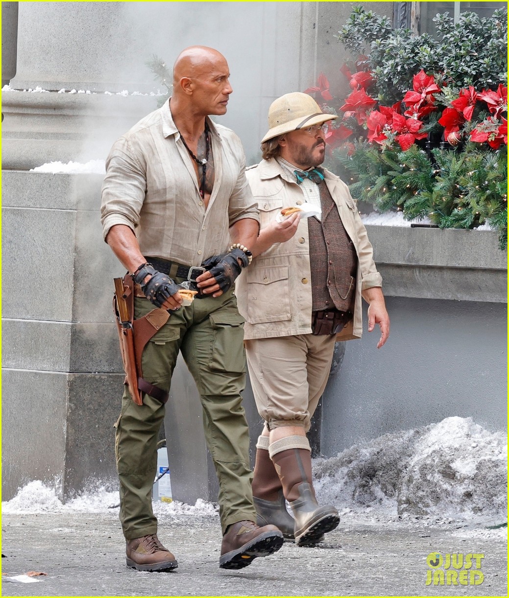 Dwayne Johnson, Jack Black, & More Get to Work Filming 'Jumanji 4' in ...