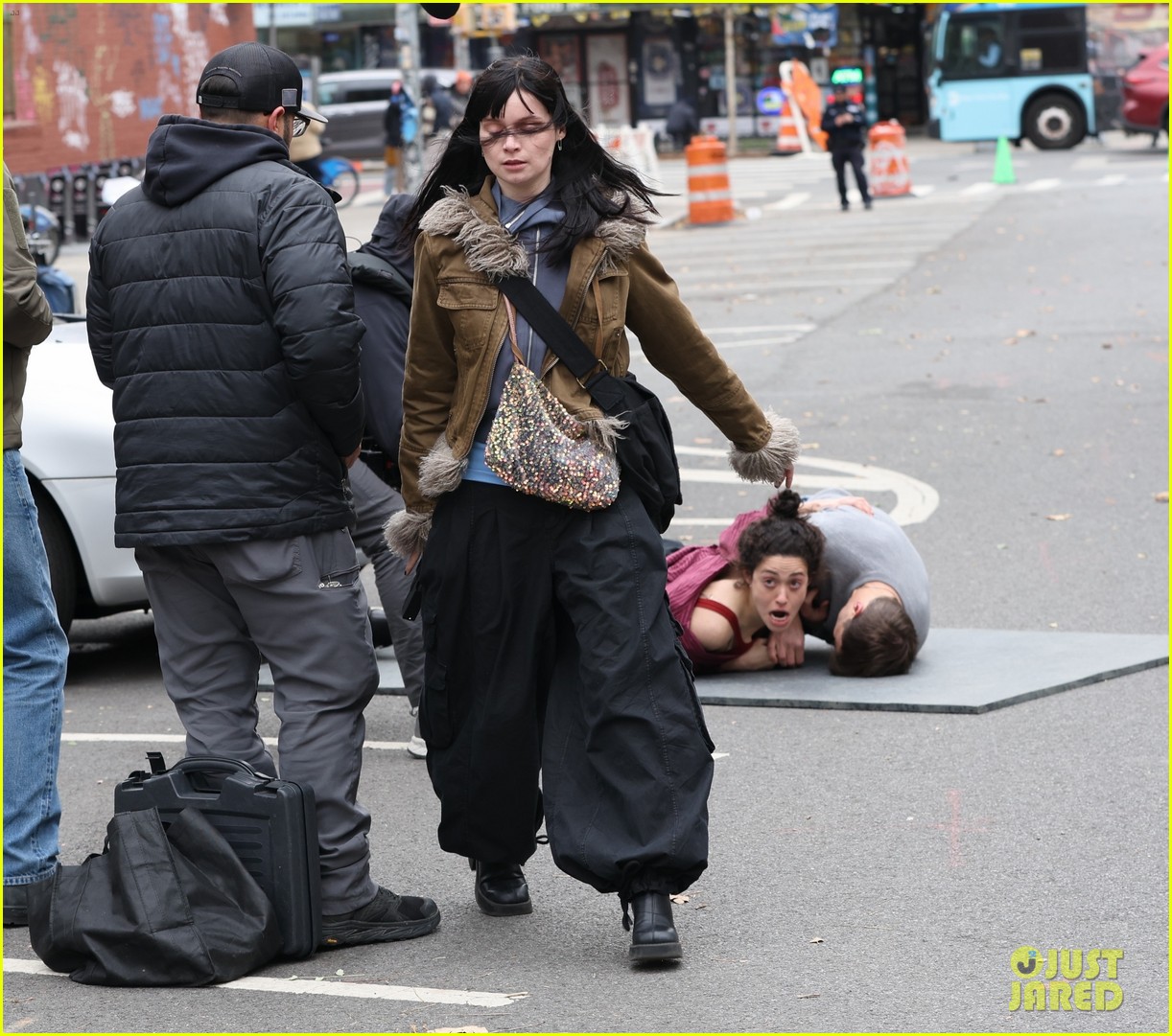 Jake Lacy & Emmy Rossum Film Intense Fight Scenes for 'Furious' Hulu ...