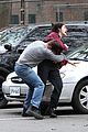 Jake Lacy & Emmy Rossum Film Intense Fight Scenes for 'Furious' Hulu ...
