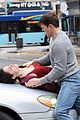 Jake Lacy & Emmy Rossum Film Intense Fight Scenes for 'Furious' Hulu ...