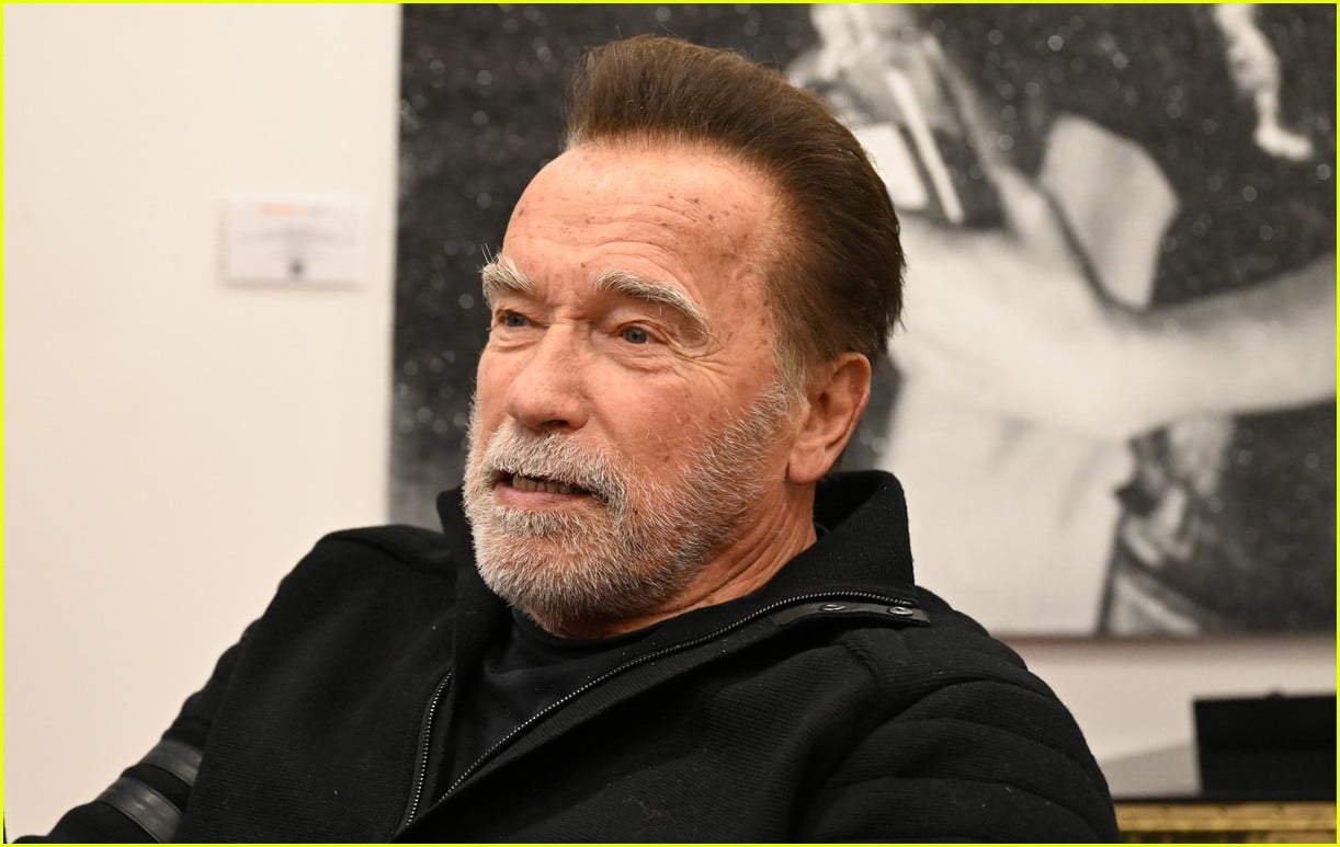 Arnold Schwarzenegger Makes Rare Appearance with Sons Patrick & Christopher for Sun Valley Film ...