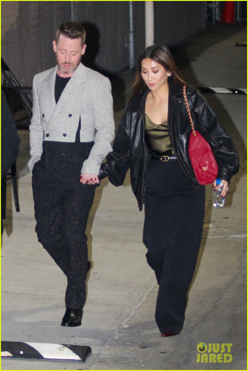 Brenda Song & Macaulay Culkin Hold Hands After 'Jimmy Kimmel Live ...