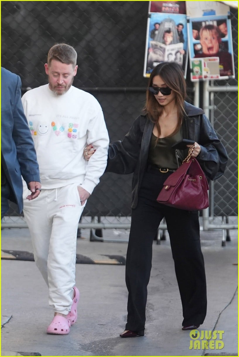 Brenda Song & Macaulay Culkin Hold Hands After 'Jimmy Kimmel Live ...