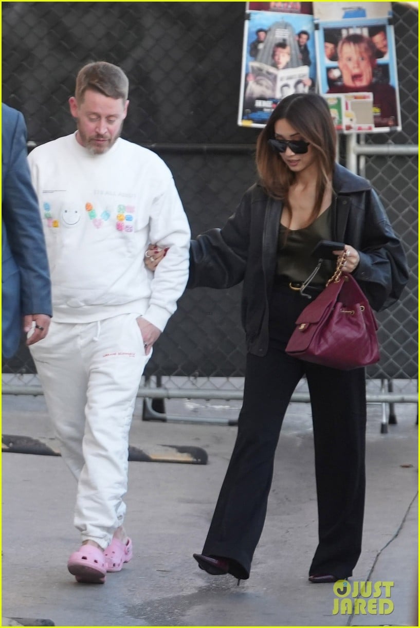 Brenda Song & Macaulay Culkin Hold Hands After 'Jimmy Kimmel Live ...
