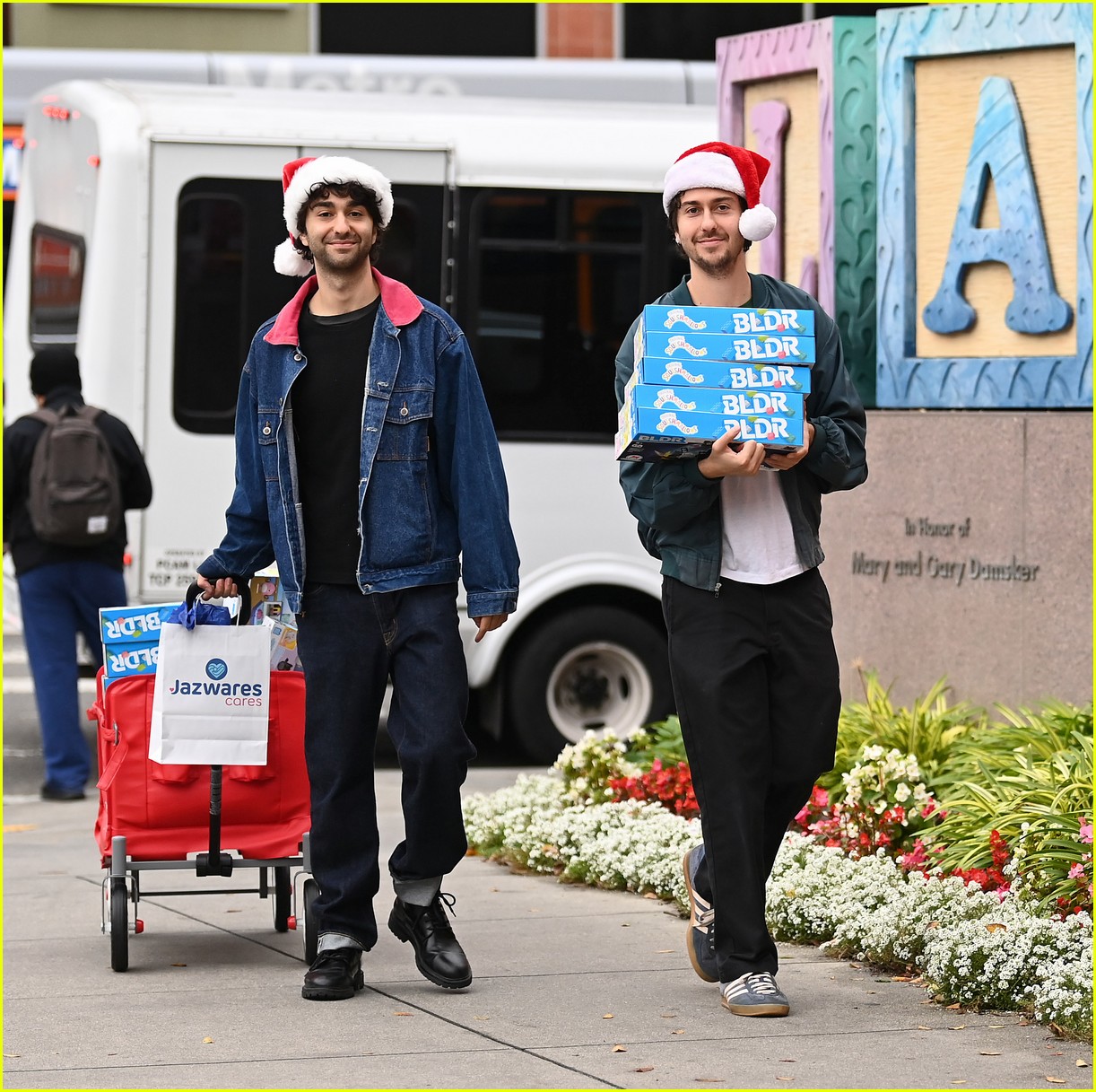 Alex & Nat Wolff Spread Holiday Cheer With Toy Delivery to Children's Hospital LA: Photo 5257896 ...